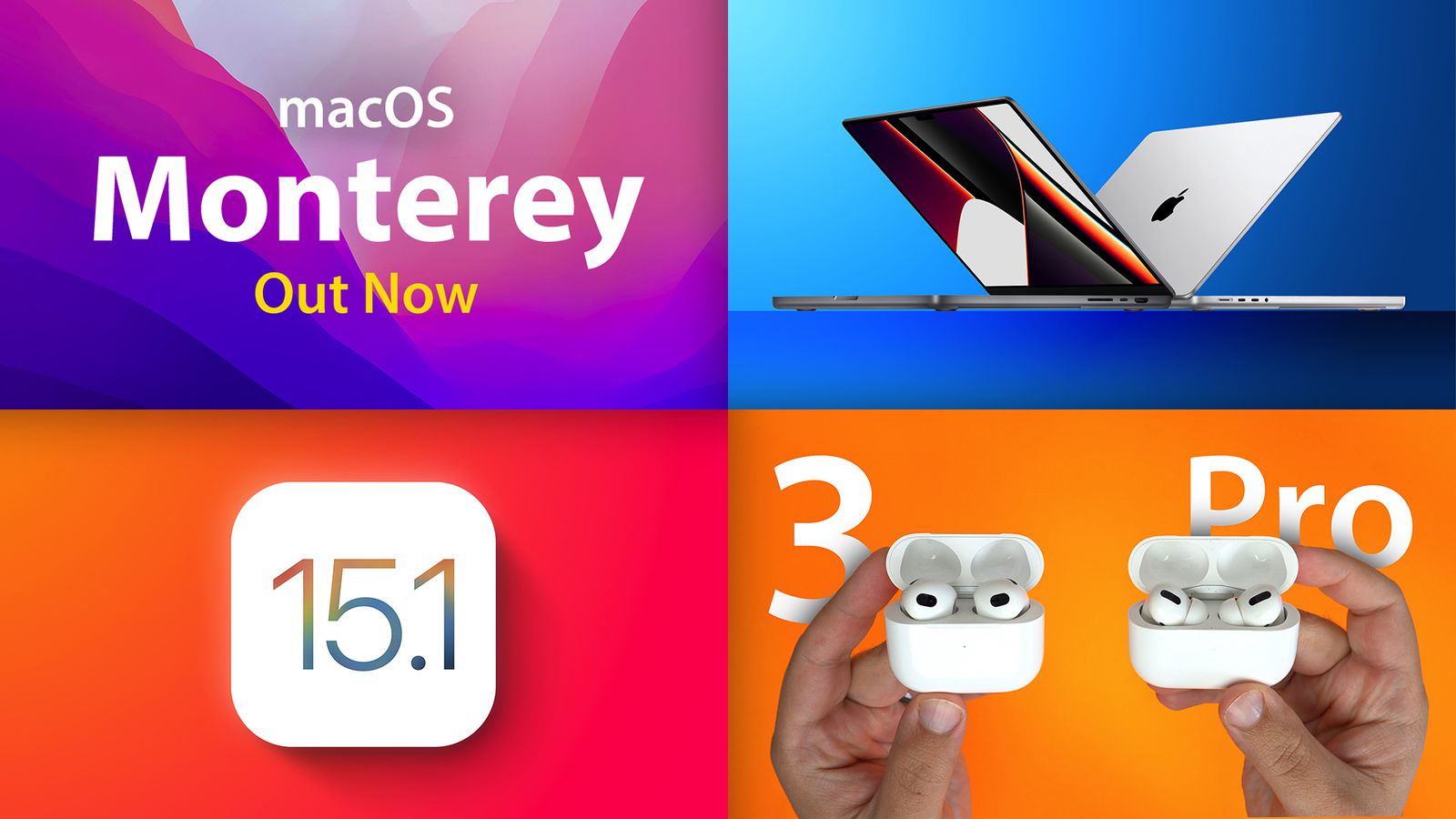 Top Stories: New MacBook Pros and AirPods 3 Launch, macOS Monterey ...