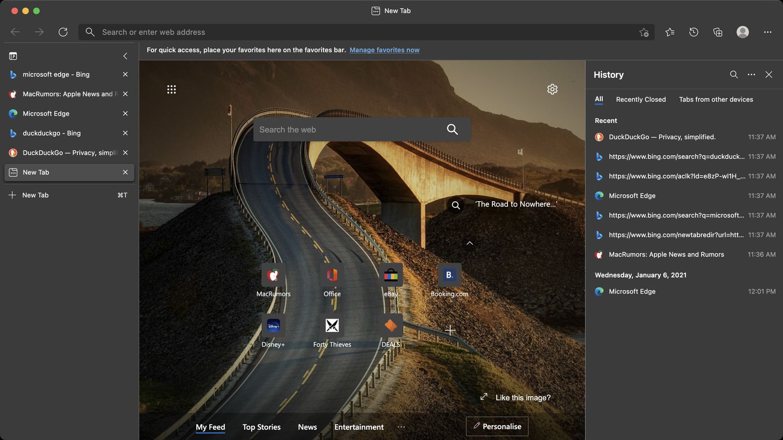 Microsoft Edge 89 Brings Vertical Tabs and New History View - MacRumors