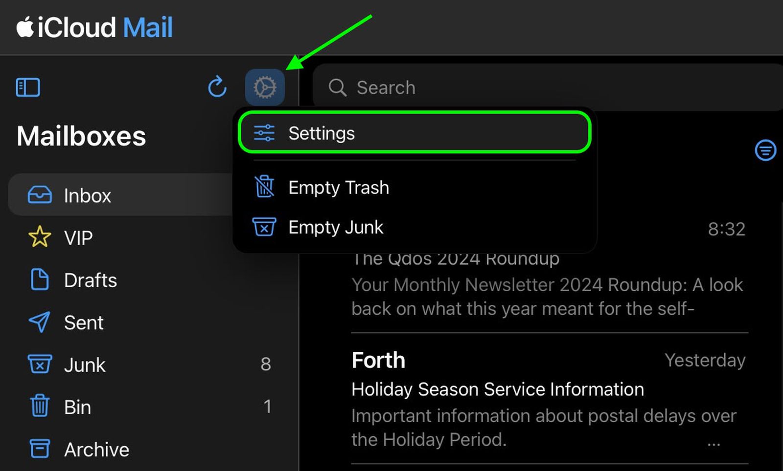 Set Up Out-of-Office Replies in iCloud Mail - MacRumors