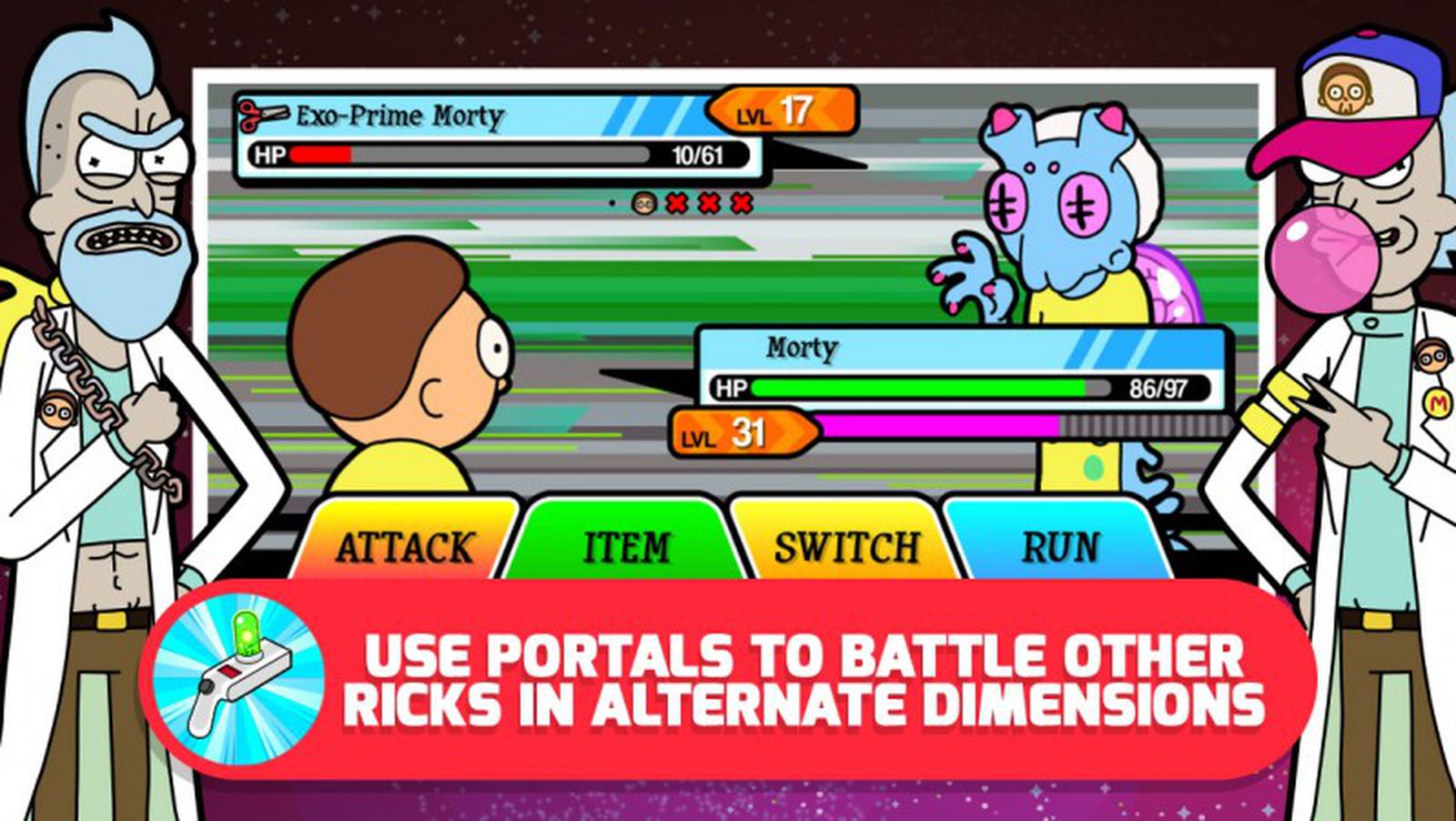 Pokémon-Inspired 'Pocket Mortys' Game Hits the App Store Today - MacRumors