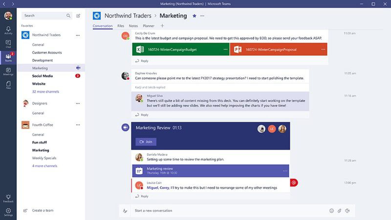Microsoft Debuts 'Teams' Chat-Based Workspace and Slack Competitor ...
