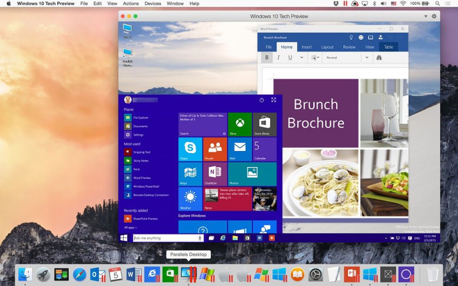 Parallels Desktop 10 Update Brings Windows 10 Technical Preview to Macs ...