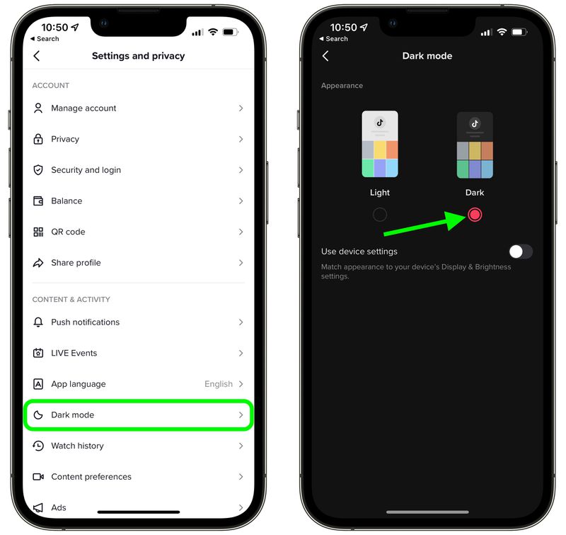 How to Enable TikTok Dark Mode - MacRumors