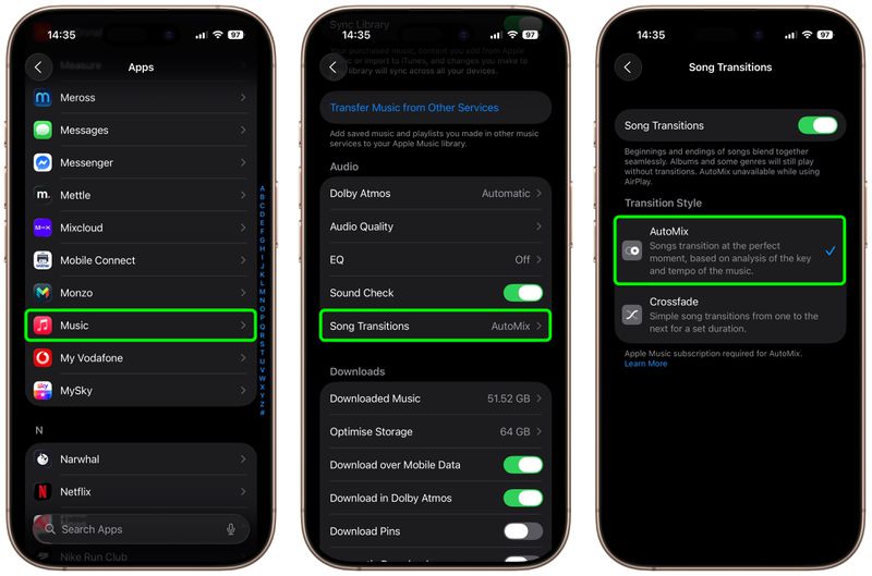 Ios 26 Enable The New Automix Feature In Apple Music Macrumors