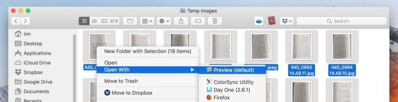 How to Convert Several Images into a Single PDF Using Preview - MacRumors