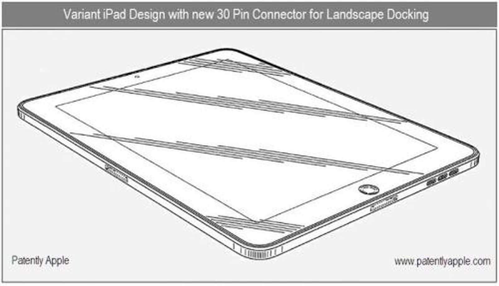Apple iPad Design Patents Showing Dual Dock Connectors - MacRumors