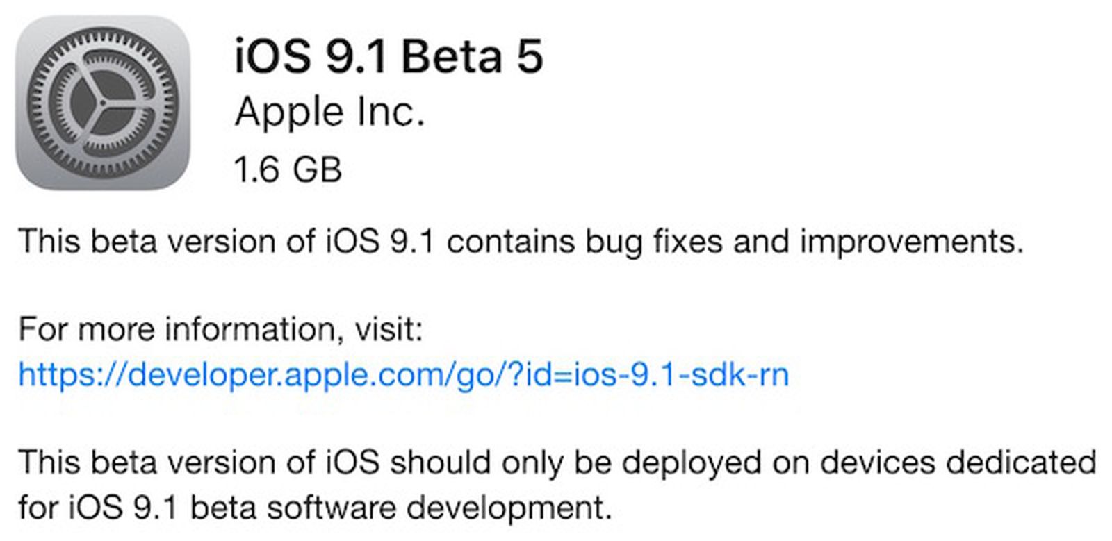 Apple Seeds Fifth iOS 9.1 Beta to Developers and Public Beta Testers ...