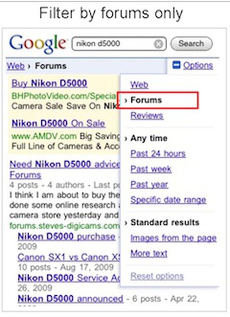 Google Introduces Search Options for Mobile Devices - MacRumors