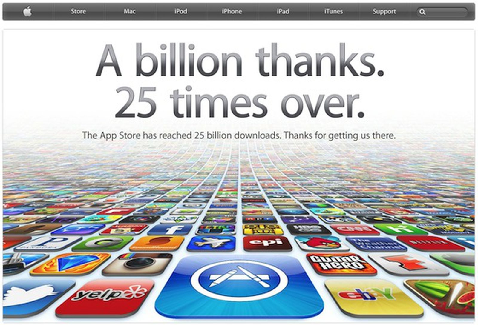 Apple's App Store Reaches 25 Billion Downloads, Now on Pace for 15 ...