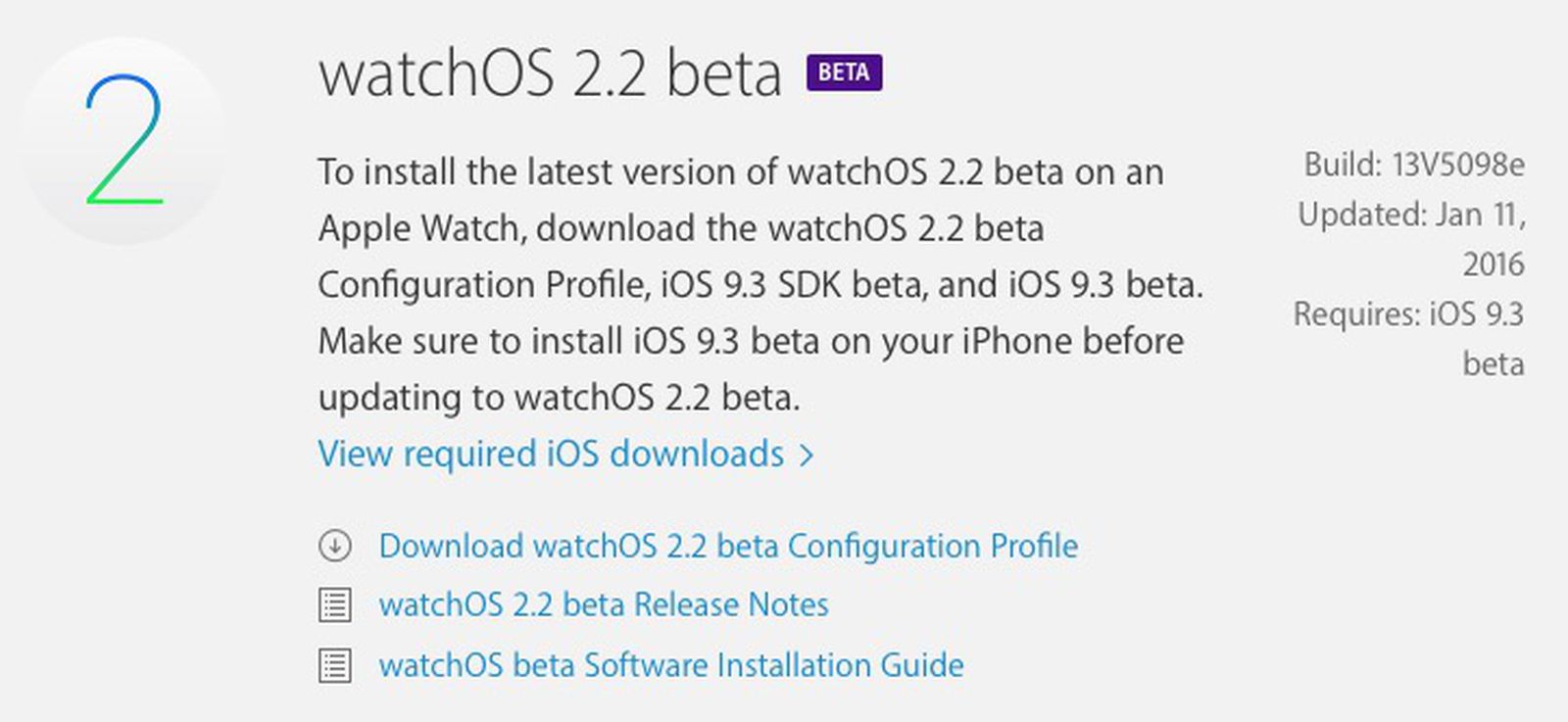 Apple Seeds First watchOS 2.2 Beta to Developers - MacRumors